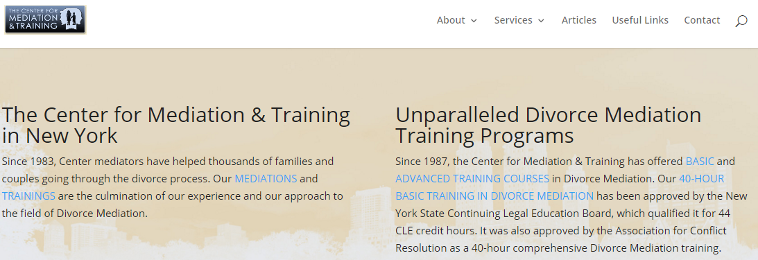 New WordPress website for the Center for Mediation & Training
